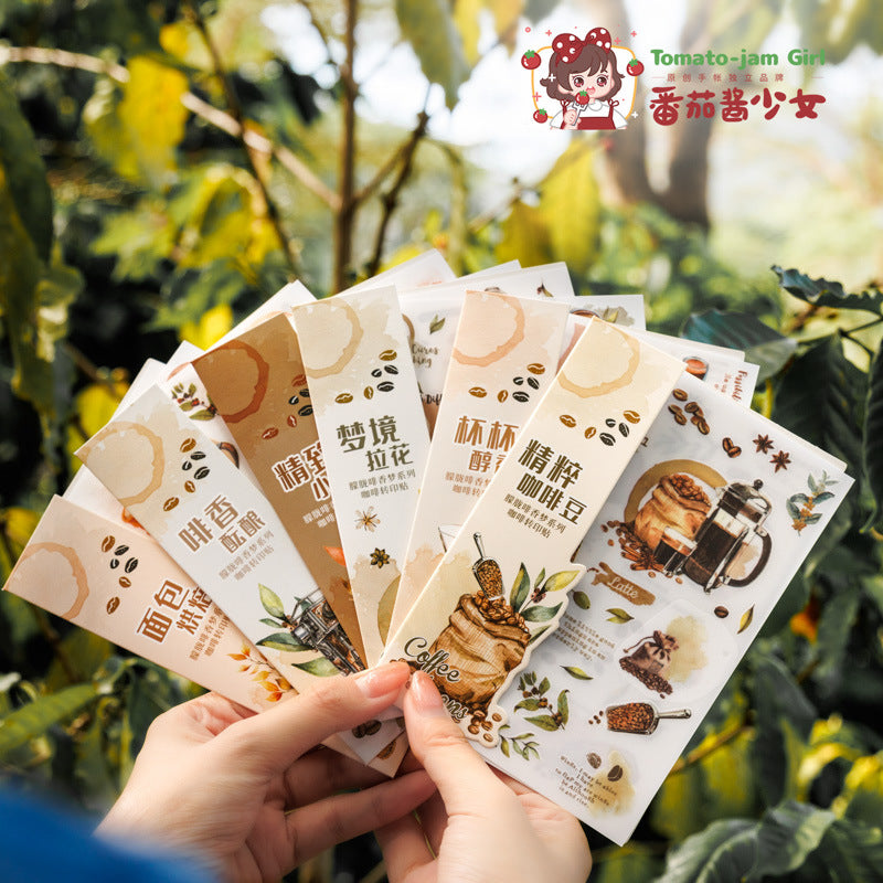 Ketchup Girl Coffee Transfer Sticker Hazy Coffee Fragrance Dream Series ...